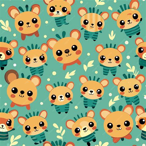 Premium Vector A Cute Little Mouse Pattern With A Cute Mouse And