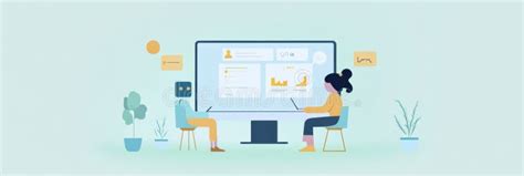 Collaboration Between A Human And Ai On Tasks In A Modern Workspace Generative Ai Stock Image