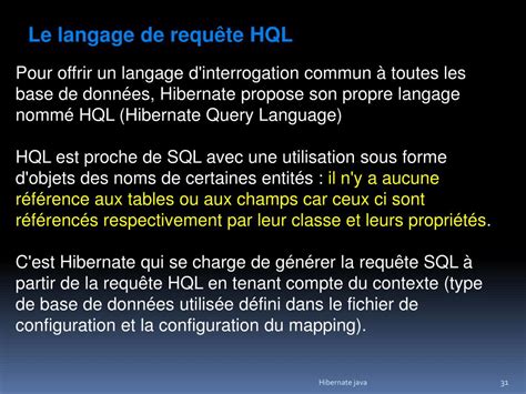 Ppt Hibernate Framework De Mapping Objet Relationnel Powerpoint