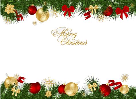 Santa Claus Christmas Clip Art Christmas Border Png Download 1000