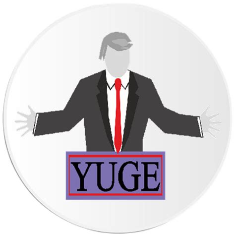 Donald Trump Yuge 10 Pack Circle Stickers 3 Inch Republican