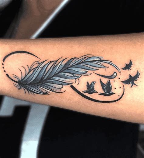 Female Feather Tattoos