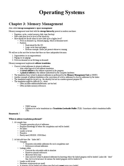 operating systems chapter 3 memory management pdf library