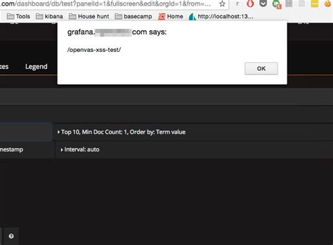 Bug If Elastic Search Mapping Contains Scripts Grafana Executes Them Issue