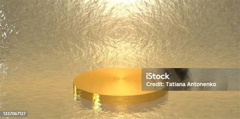 3d 이미지 제품 데모를위한 골드 포디움 배경 모형 기하학적 플랫폼 3차원 형태에 대한 스톡 사진 및 기타 이미지 3차원 형태 공란 광고 Istock