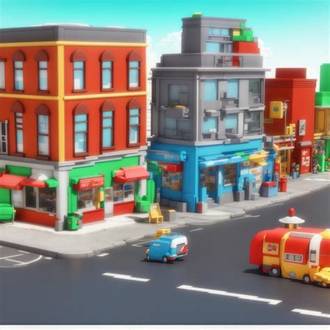 Premium Ai Image Small Town