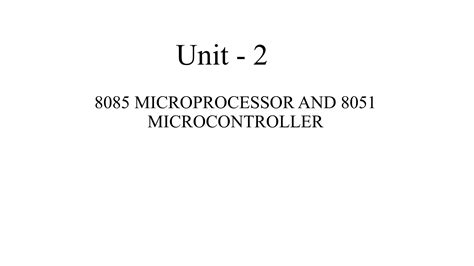 Mechatronics Unit 2 Pptx Operating Systems Computer Software And Applications