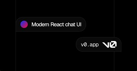 Modern React Chat Ui V0 By Vercel