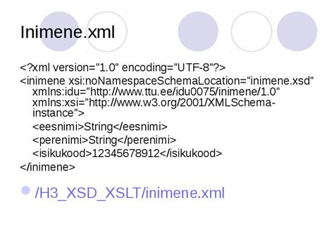 Xsd Xml Schema Definition Xslt Extensible Stylesheet Language Transformations