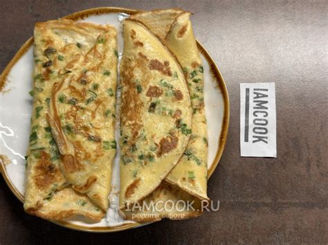 Яичные блинчики с сыром и колбасой — рецепт с фото пошагово
