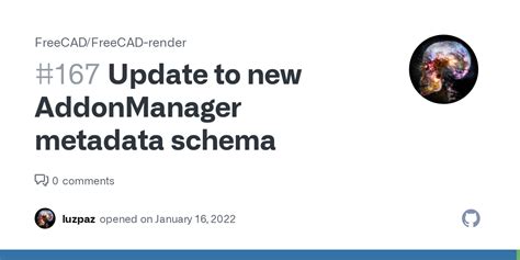 update to new addonmanager metadata schema · issue 167 · freecad