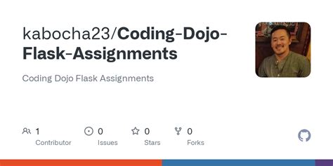 Github Kabocha23coding Dojo Flask Assignments Coding Dojo Flask