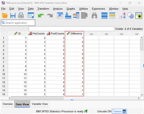 Wilcoxon Signed Rank Test In Spss Ez Spss Tutorials
