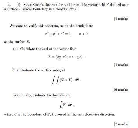 Solved I State Stoke S Theorem For A Differentiable Chegg Com
