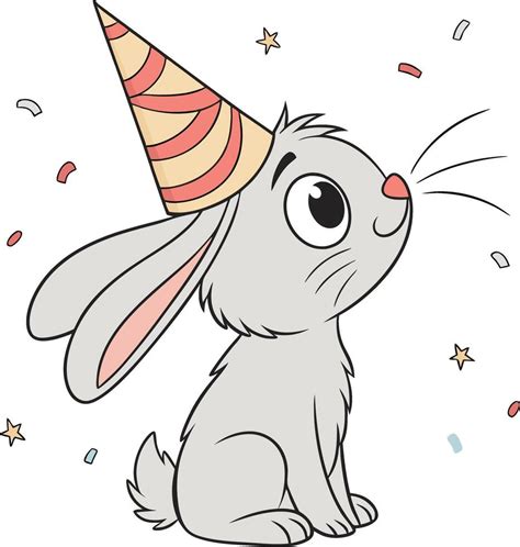 Bunny Happy Birthday Celebration 55651494 Vector Art At Vecteezy