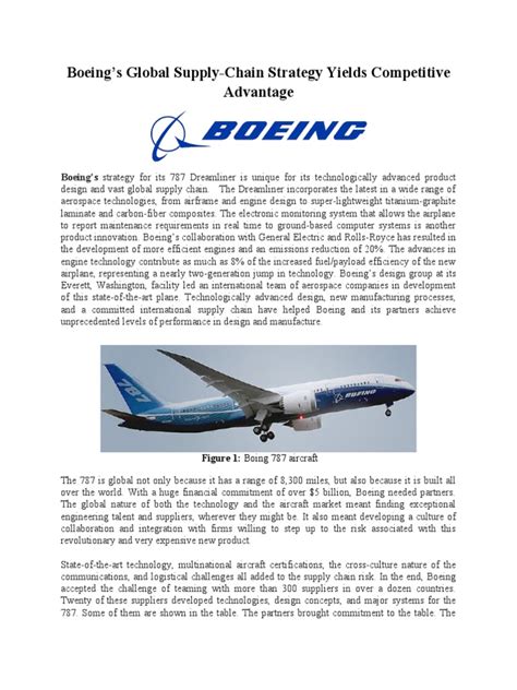 Boeing Case On Strategy Pdf