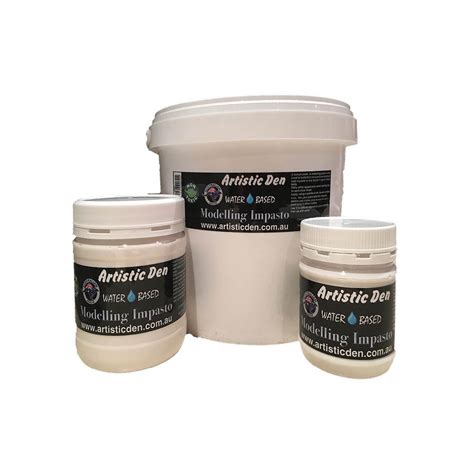 Acrylic Impasto Medium Modelling Paste By Artistic Den