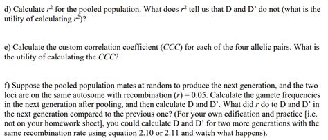 Solved 2 Consider Two Populations Each Surveyed At Two