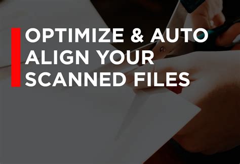 Professional Document Solutions Optimize Straighten And Crop Scans Automatically With The