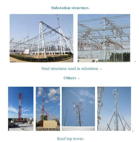 A Frame Dead End Transmission And Distribution Substation Structures ， Steel Tubular Beam And Gantry