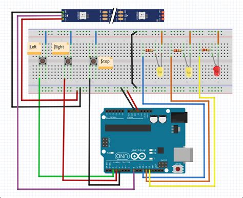 Simulasi Lampu Sein Motor Menggunakan Ws2812 Fastled Basic Animation