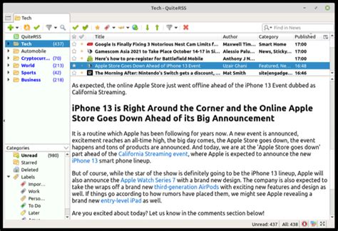 The Best RSS Feed Readers For Linux