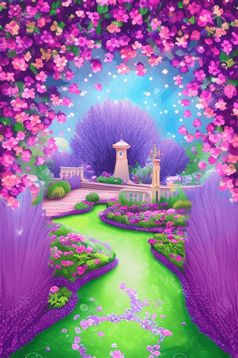 Intricate Beautiful K Garden In Disney Princess Style Creative Fabrica