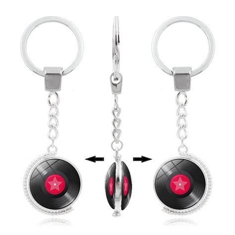 Mini Llavero De Disco De Cd Caja De álbum De Cd Llavero De Música