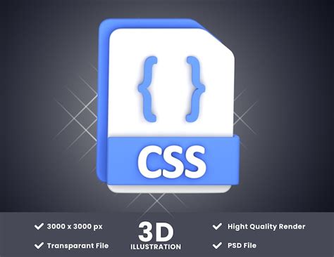 Premium Psd Css File3d Illustration Suitable For Your Design
