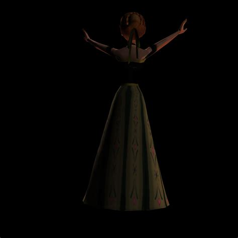 Anna Frozen 3d Model In Cartoon 3dexport
