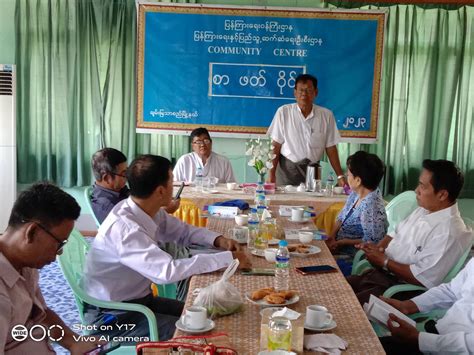 ချမ်းမြသာစည်မြို့နယ် လူထုအခြေပြုဗဟိုဌာန Community Centre ခန်းမ၌ စာဖတ