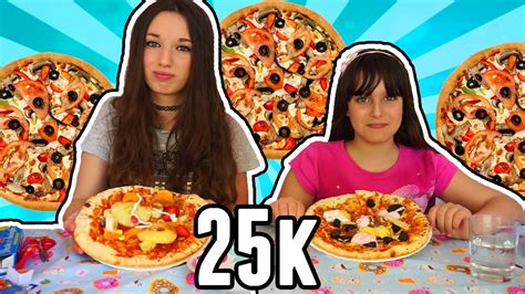 Pizza Challenge Con Mia Sorella Speciale 25k Iscritti Youtube