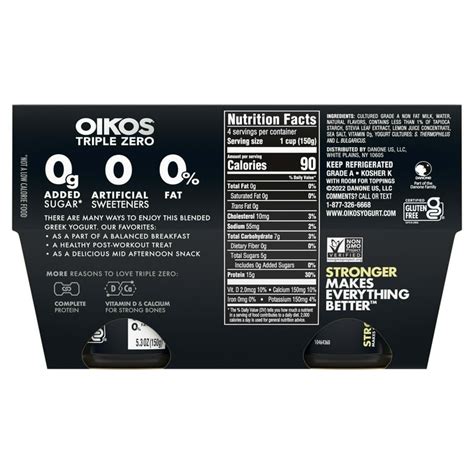 Greek Yogurt Oikos Nutrition Facts At Beau Feuerstein Blog