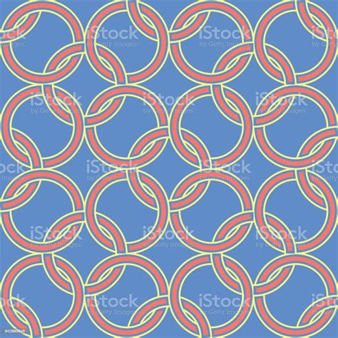 기하학적 완벽 한 패턴입니다 빨간색과 노란색 디자인 블루 배경 0명에 대한 스톡 벡터 아트 및 기타 이미지 0명 기하 도형 노랑 Istock