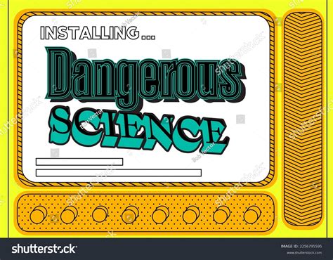 Cartoon Computer Word Dangerous Science Message Stock Vector Royalty Free 2256795595