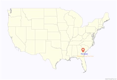 Map Of Manassas City Georgia Thong Thai Real