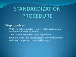 Standardization Pptx