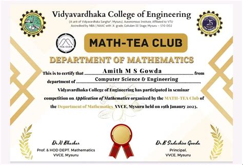 Amith M S Gowda On Linkedin It Was Great Pleasure To Attend Math Tea
