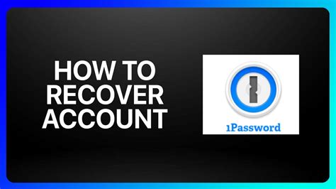 How To Recover 1password Account Tutorial Youtube