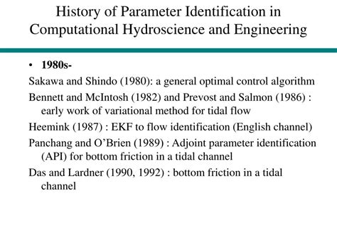 Ppt Optimal Estimation Of Bottom Friction Coefficient For Free