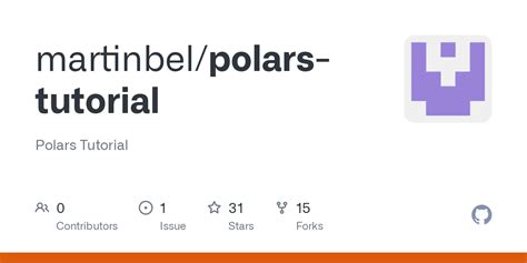 Polars Tutorial Polars Ipynb At Master Martinbel Polars Tutorial GitHub
