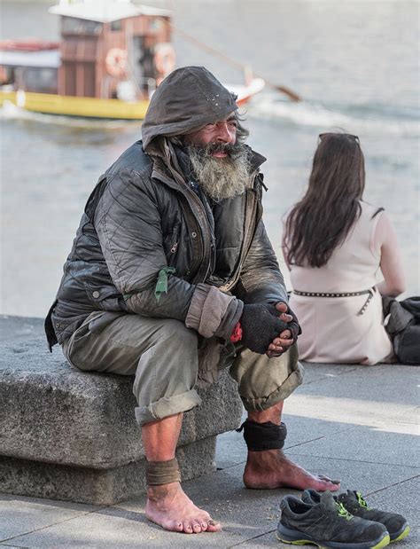 Homeless Man Porto 8838 Photograph By Bob Neiman Fine Art America