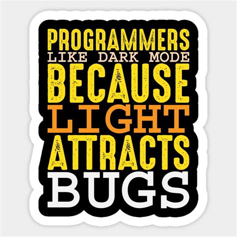 Programmers Love Dark Mode Sticker