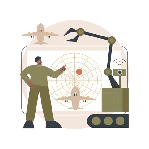 Military Robotics Abstract Concept Vector Illustration Stock Vector Illustration Of Hightech