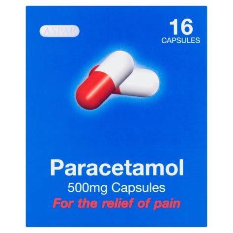 Aspar Paracetamol 500mg Capsules 16s X 12 01 Youthstar