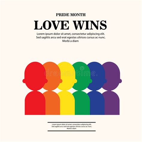 Pride Month Logo With Rainbow Flag Pride Symbol With Heart Lgbt