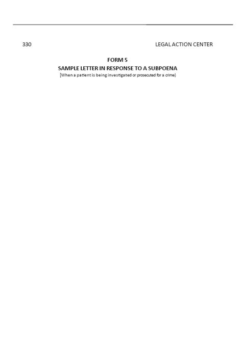 Legal Response Letter Template Order Court Program Patient