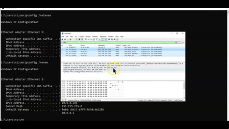 A Look At The Dhcp Process Using Wireshark Youtube
