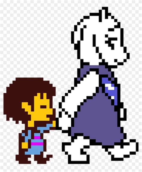 Bleh Undertale Toriel And Frisk Sprite HD Png Download X PinPng
