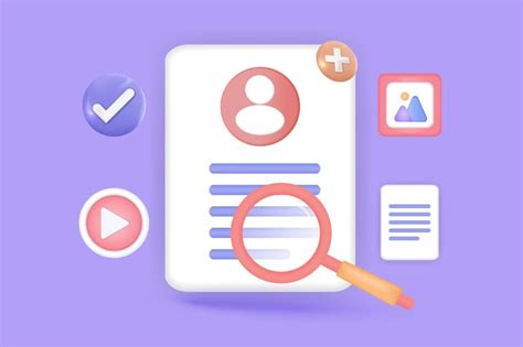 Premium Vector 3d Searching Concept Of Image Video Media File